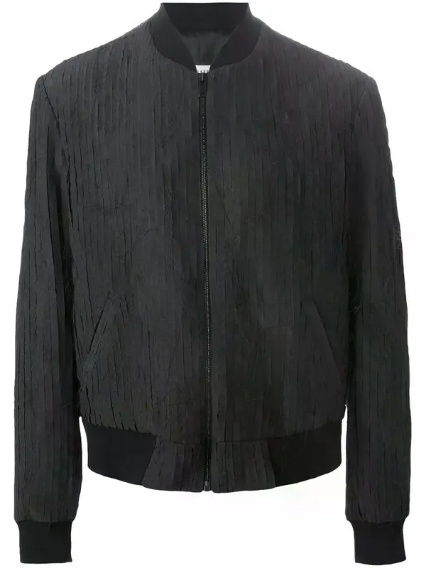 MAISON MARGIELA Striped Panel Bomber Jacket