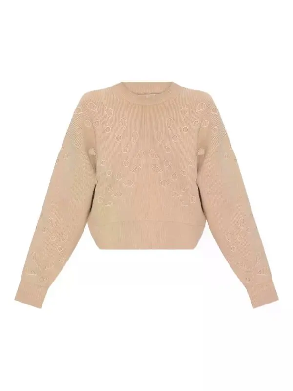 Ulla Johnson Vanessa Cut-out Ribbed Sweater - Neutrals