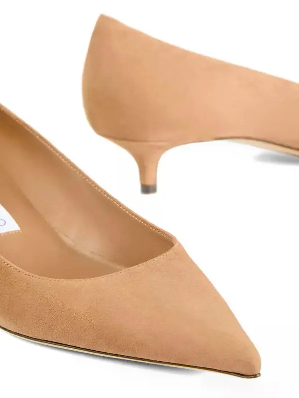 JIMMY CHOO Amelia Pointed-toe Pumps - Neutrals