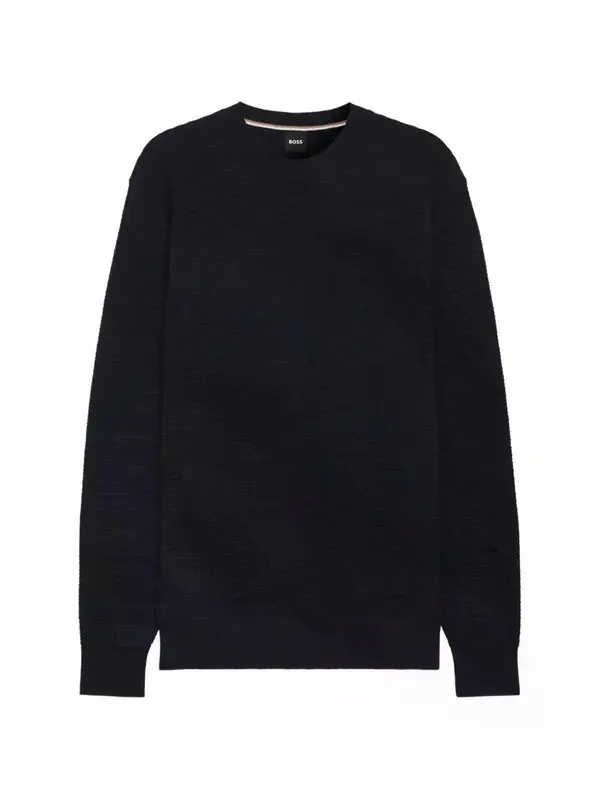 BOSS Crew Neck Cotton Sweater