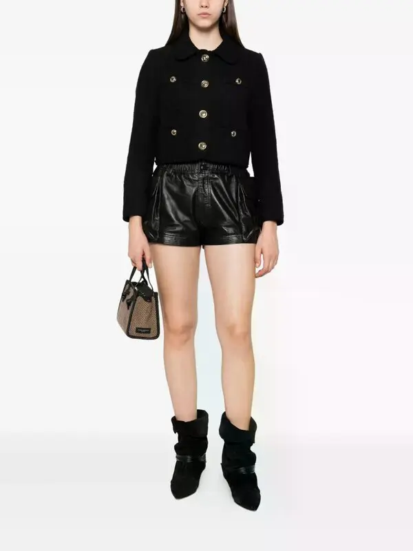 Ba&sh Gold-button Cropped Jacket