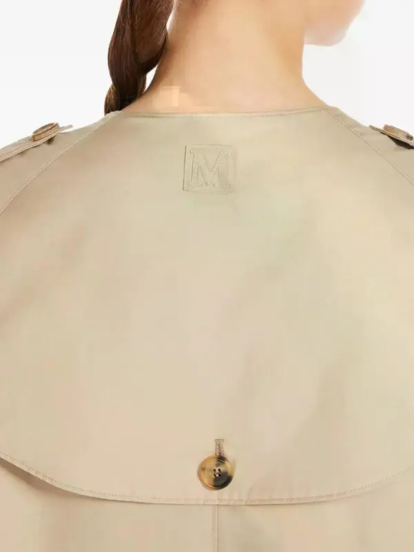 Max Mara Collarless Trench Coat