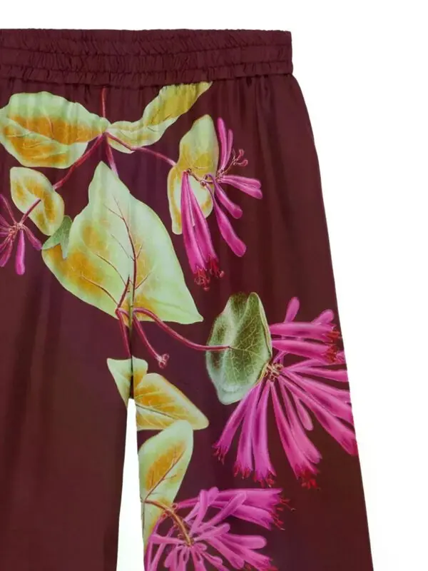 PIERRE-LOUIS MASCIA Floral-print Wide-leg Trousers