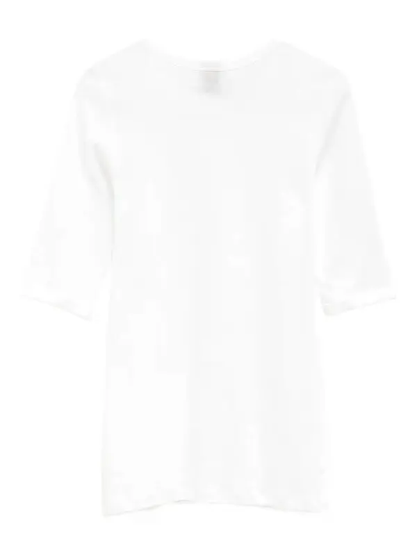 FLORE FLORE Three-quarter Sleeve T-shirt - White