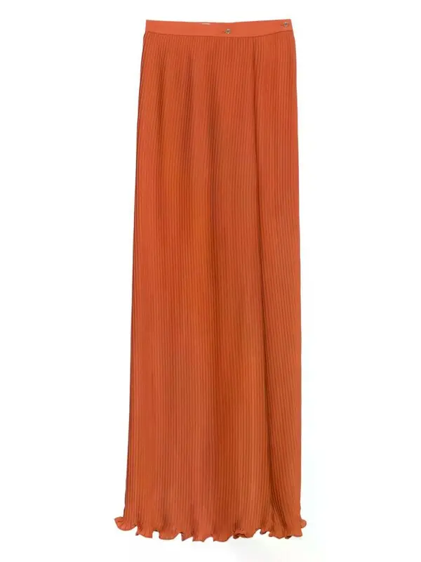 Elie Saab Ribbed Ruffled Skirt