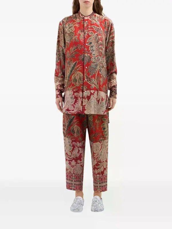 PIERRE-LOUIS MASCIA Paisley-print Shirt - Red