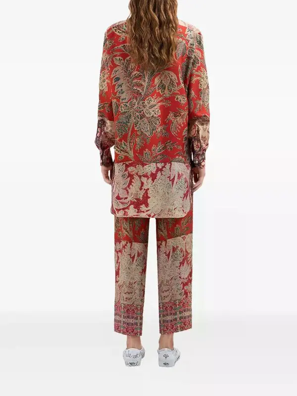 PIERRE-LOUIS MASCIA Paisley-print Shirt - Red