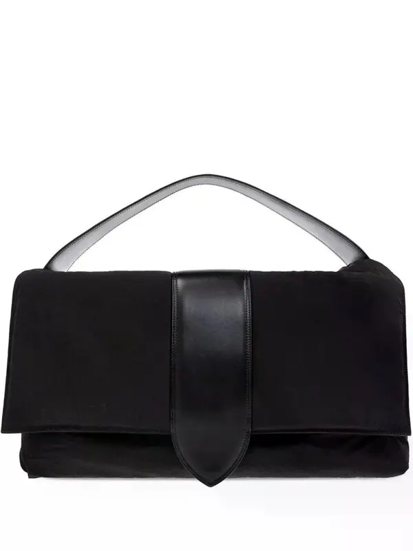 Jacquemus Leather-trimmed Padded Tote Bag - Black