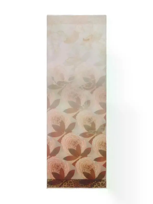 PIERRE-LOUIS MASCIA Floral -print Scarf - Neutrals