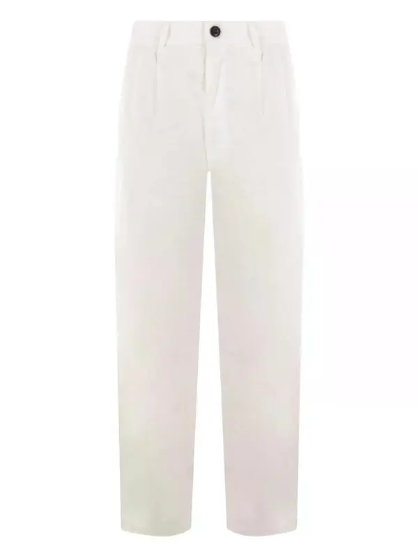 MYTHINKS Pleated Cotton Trousers