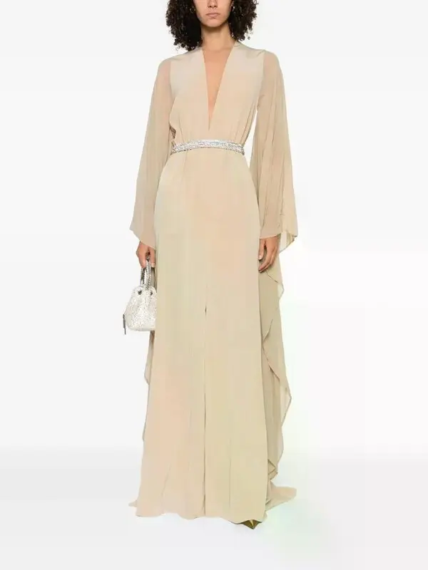 Stephane Rolland Embellished Belt Maxi Dress In Neutrals - 61% Off |  Editorialist