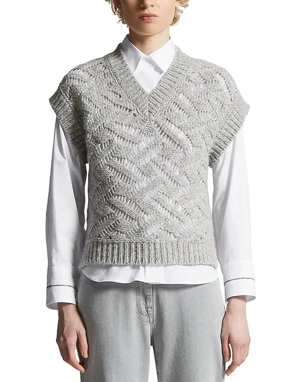 Peserico Textured Sweater Vest