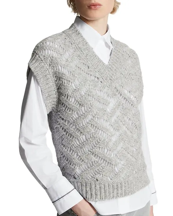 Peserico Textured Sweater Vest