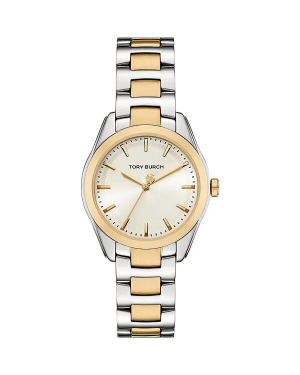 Tory Burch The Miller Watch, 34mm - White/two Tone