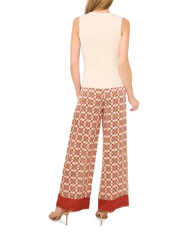 Ted Baker London Sleeveless Rib Knit V-neck Top