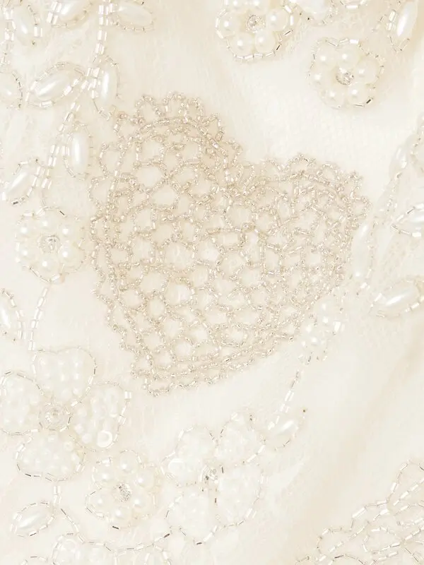 CLIO PEPPIATT Flora Embellished Lace Gown