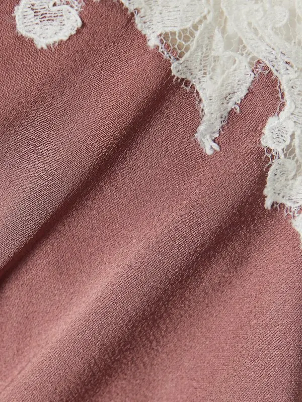Stella McCartney Lace-trimmed Satin Camisole - Pink