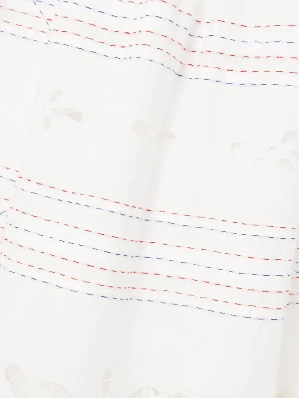 Vita Kin Cleo Pintucked Broderie Anglaise Cotton-batiste Mini Dress - White