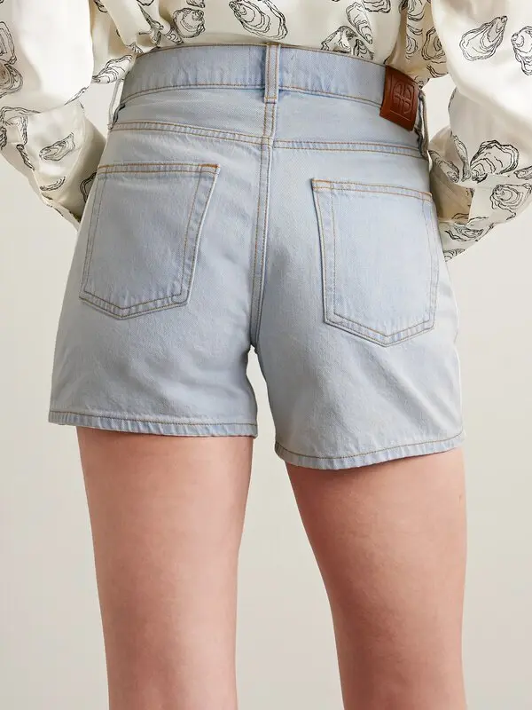 ANINE BING Dalton Organic Denim Shorts