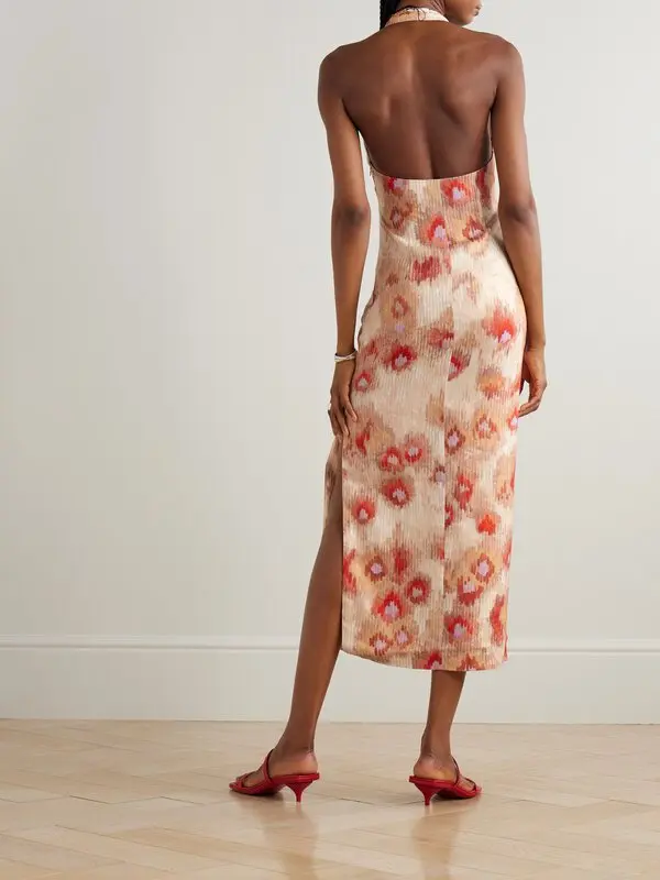 sir pink dress SIR. Giacomo Gathered Gown in Pink