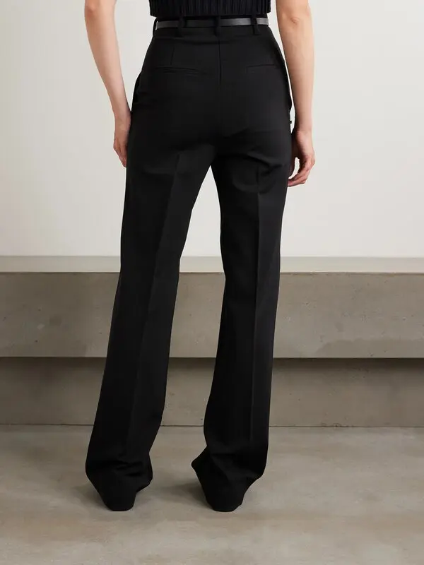 Sportmax Texas Belted Stretch-jersey Flared Pants