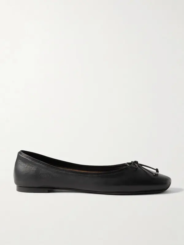 Khaite - Charlotte Leather Ballet Flats