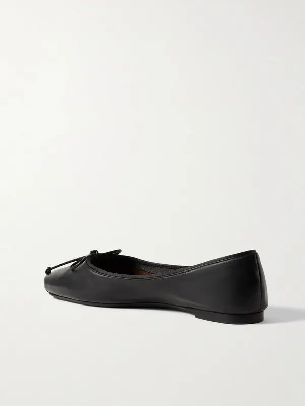 Khaite - Charlotte Leather Ballet Flats