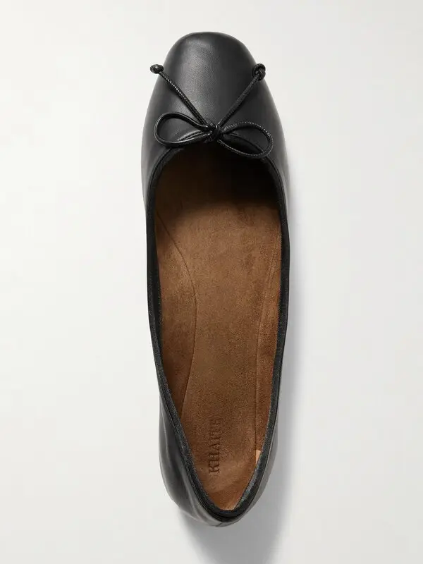 Khaite - Charlotte Leather Ballet Flats