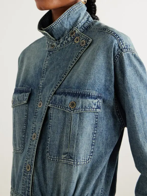MARANT ETOILE Nadia Denim Jumpsuit - Blue