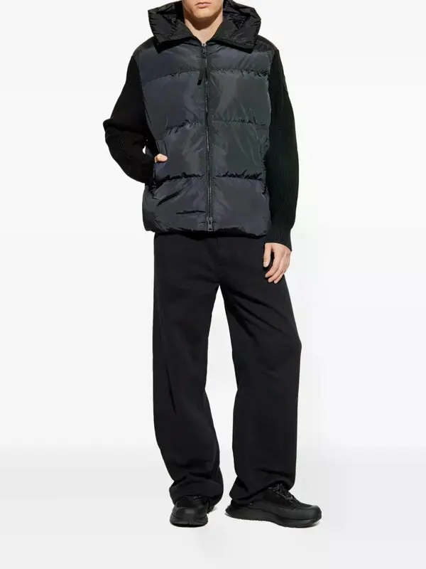 Canada Goose Quilted Hooded Padded Jacket - Black