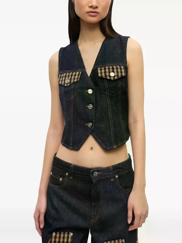 GANNI Denim Waistcoat