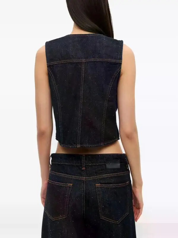 GANNI Denim Waistcoat