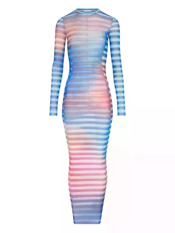The Long Air Long-sleeve Dress - Blue