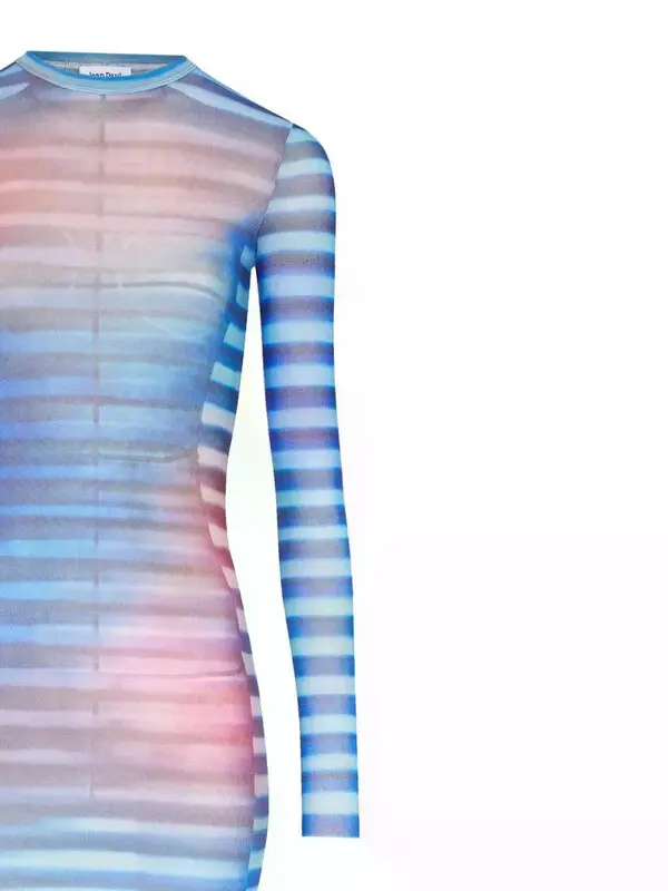 JEAN PAUL GAULTIER The Long Air Long-sleeve Dress - Blue