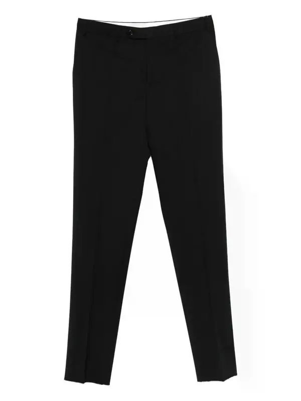 Canali Straight-leg Trousers - Black