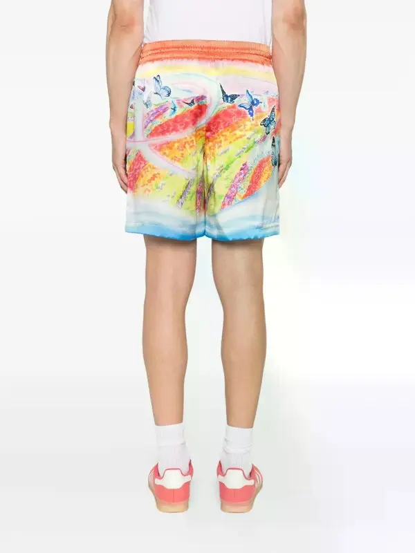 Casablanca Landscape-wave Print Shorts