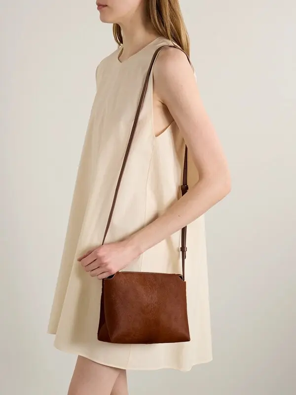 Khaite Lina Medium Calf Hair Shoulder Bag