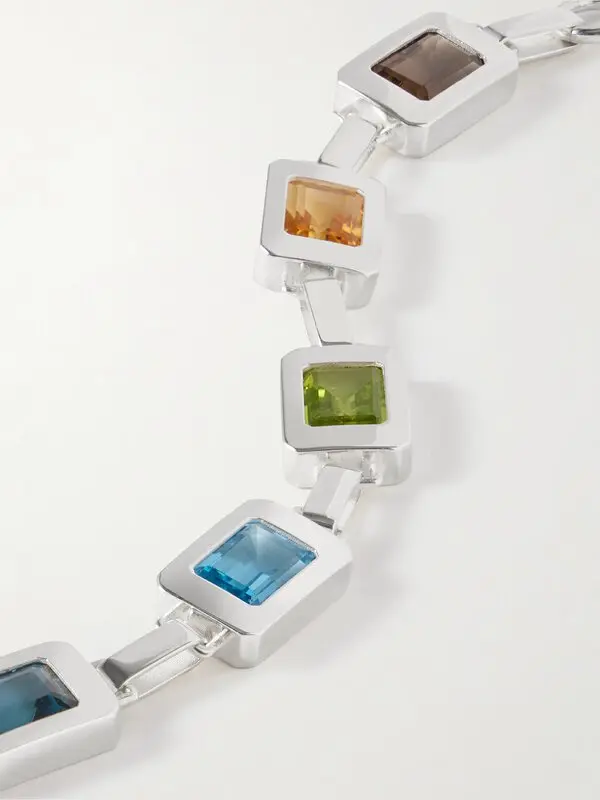 LOREN STEWART Roca Link Multi-stone Bracelet