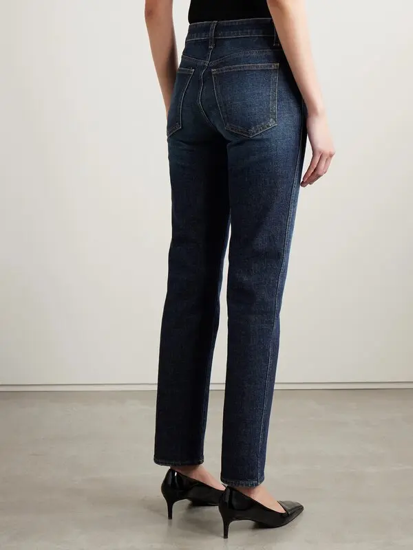 Khaite Viv High-rise Slim-leg Jeans - Blue