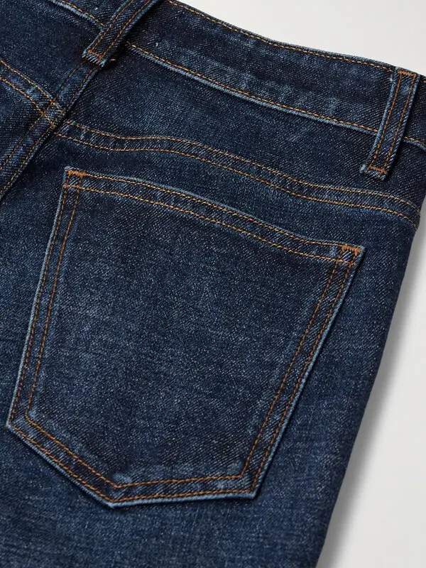Khaite Viv High-rise Slim-leg Jeans - Blue