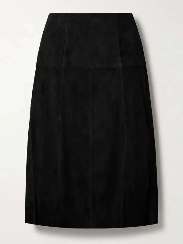 Isabel Marant Devy Suede Midi Skirt