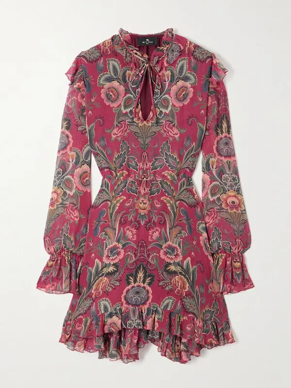 Etro Boho Paisley-print Mini Dress