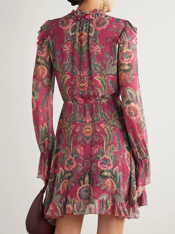 Etro Boho Paisley-print Mini Dress