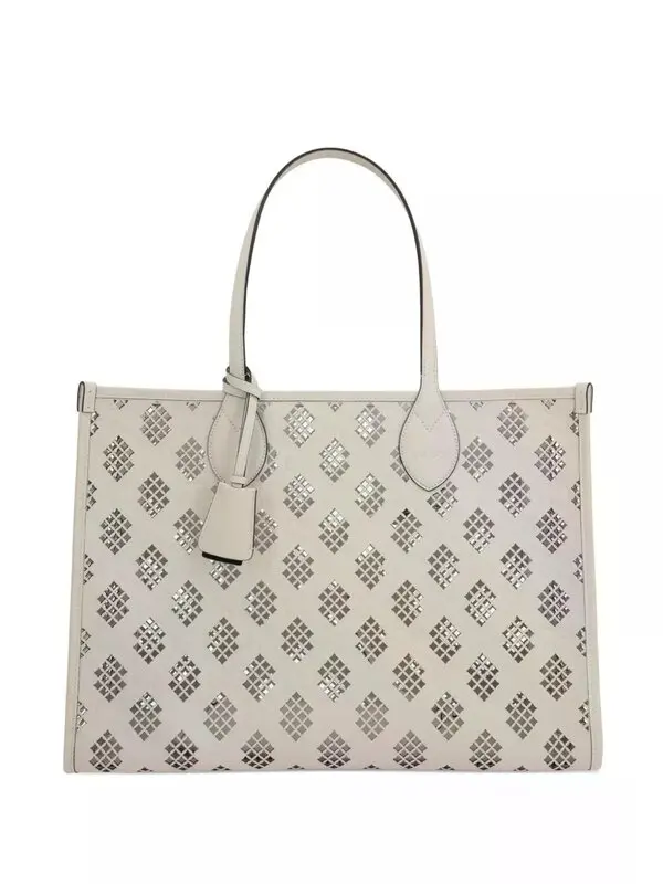 Gucci Laser-cut Leather Tote - White