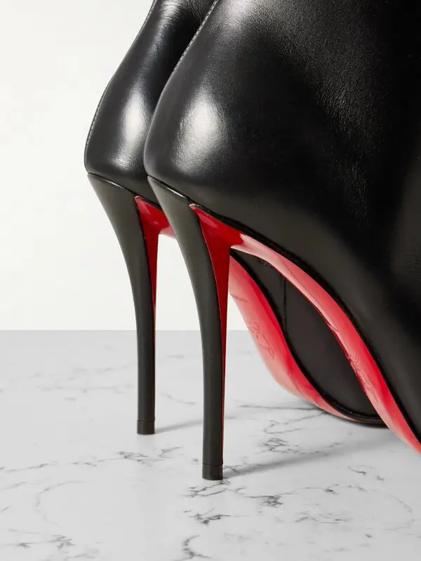CHRISTIAN LOUBOUTIN Miss Z 100 Leather Ankle Boots