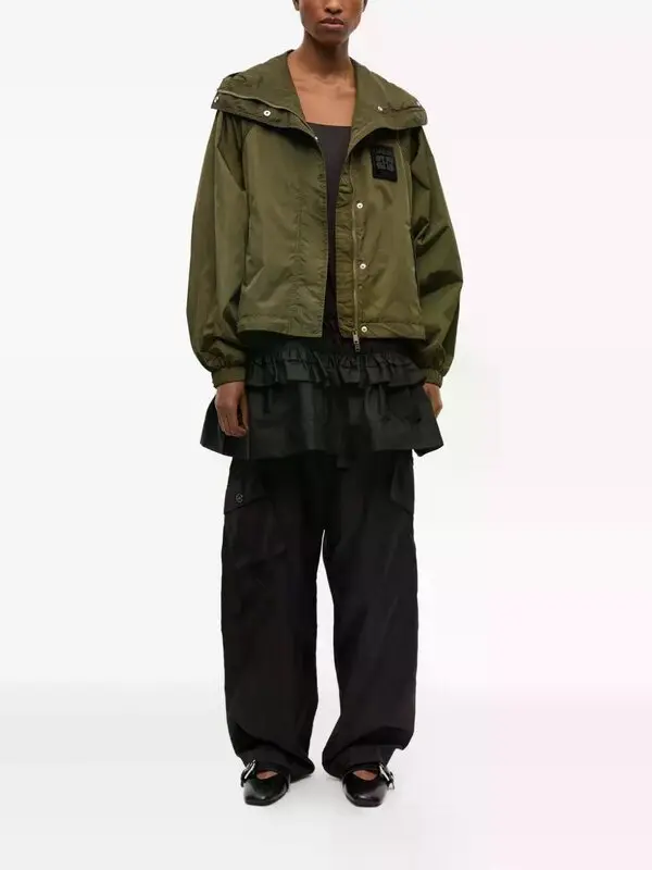 GANNI Hooded Jacket - Green