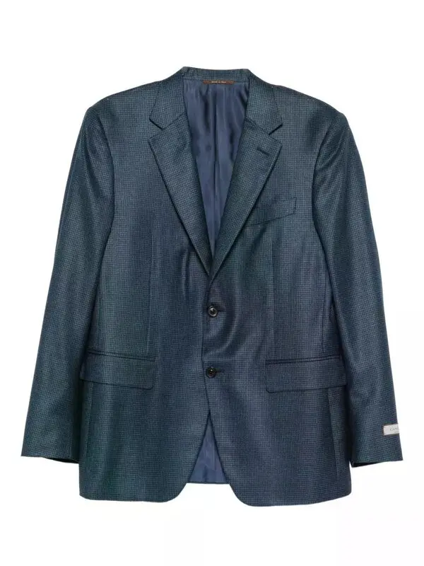 Canali Checked Buttoned Jacket