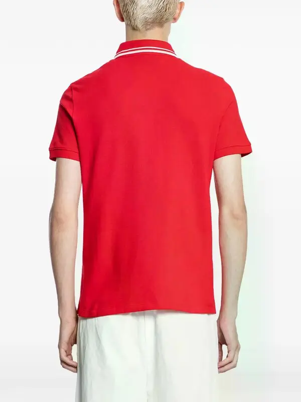 Valentino Garavani Cotton Piqué Polo Shirt With Vlogo Patch