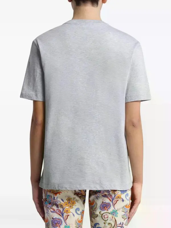 Etro Pegaso-motif T-shirt - Grey