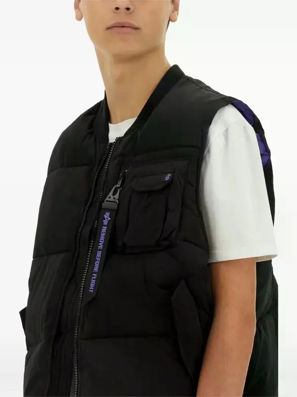 Alpha Industries Quilted Gilet With Chest-pocket